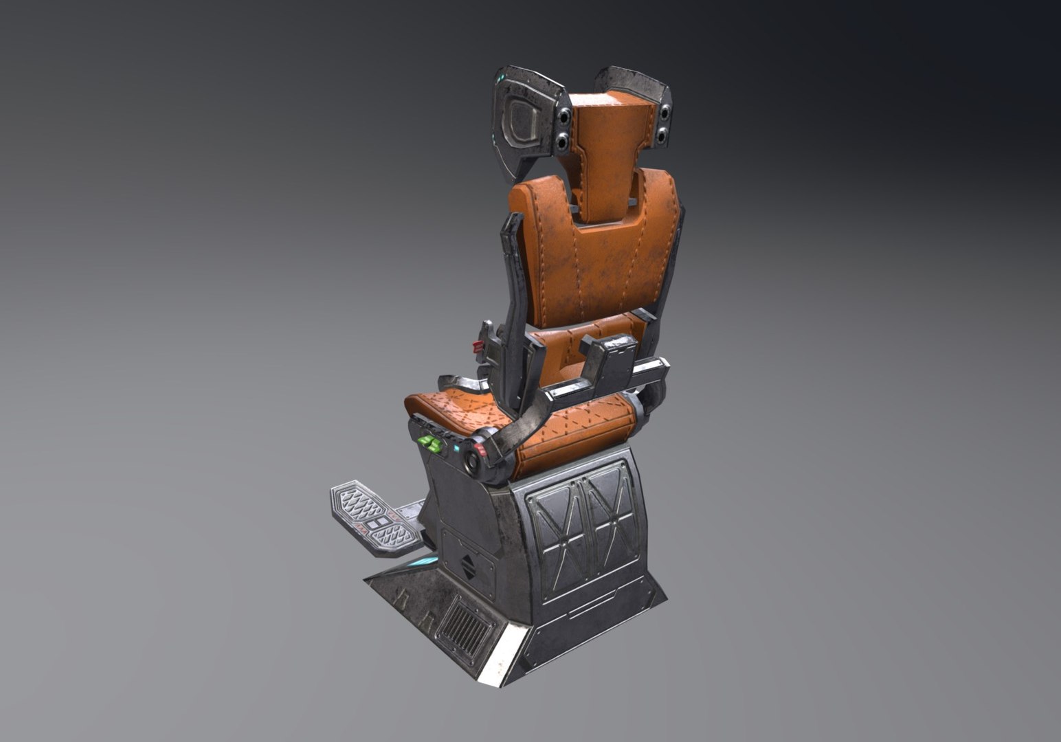 3d model pilot seat