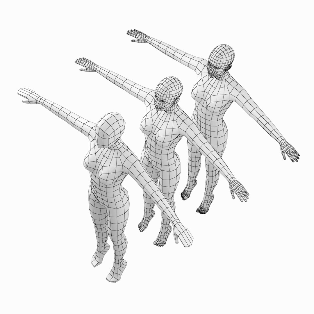 Base Mesh Human Female 3D - TurboSquid 1399297