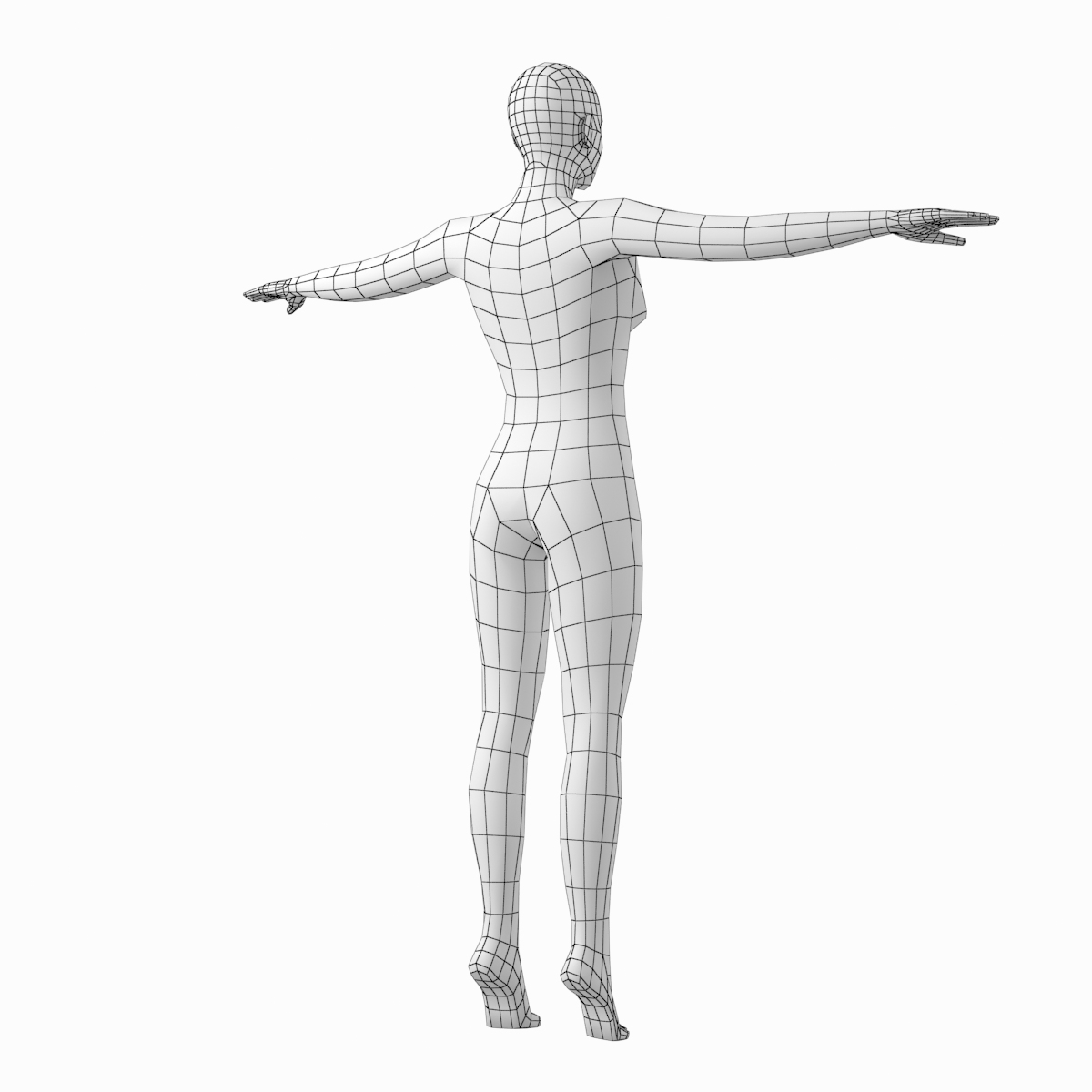 Base mesh human female 3D - TurboSquid 1399297