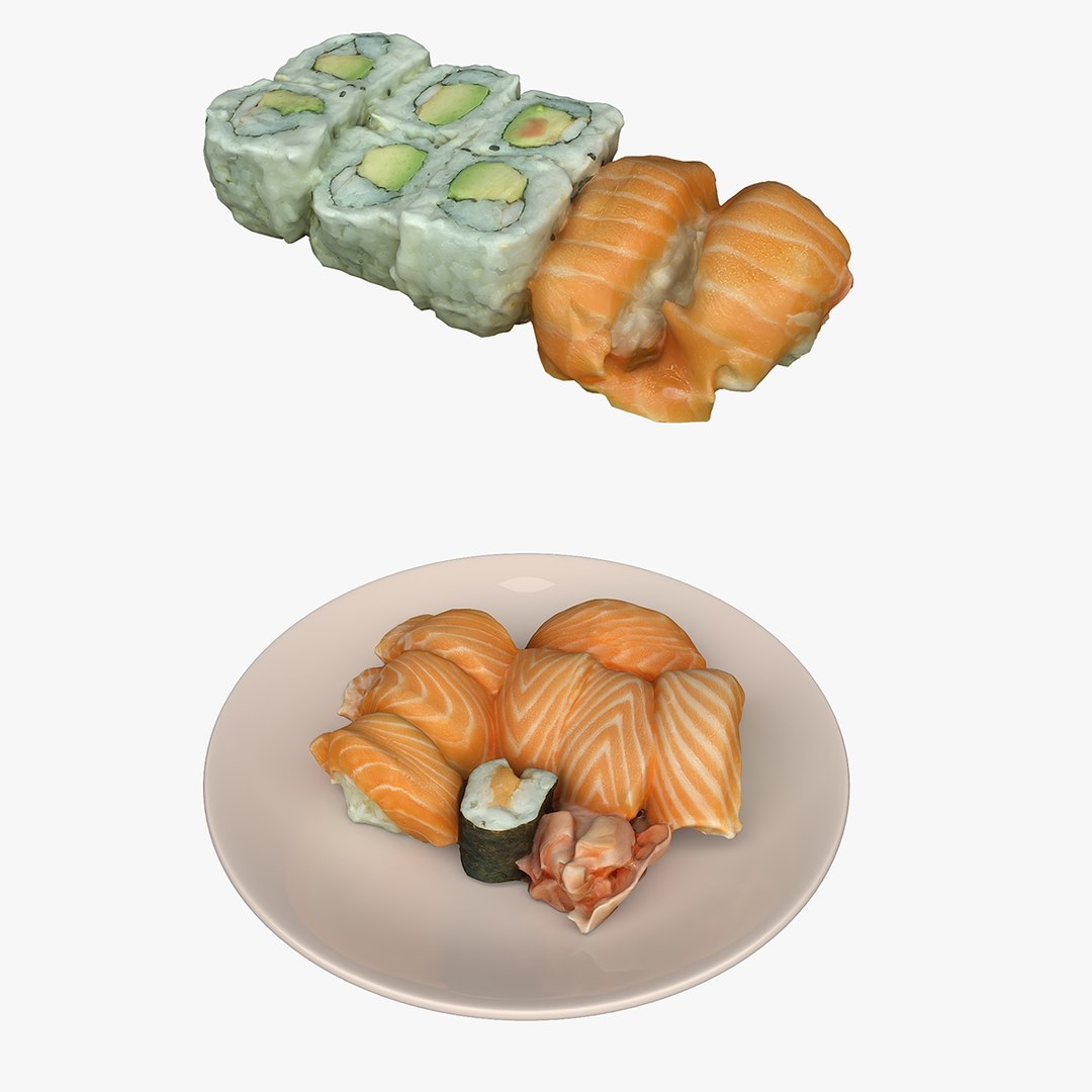 3D Food Collection 27 Sushi model - TurboSquid 2164097