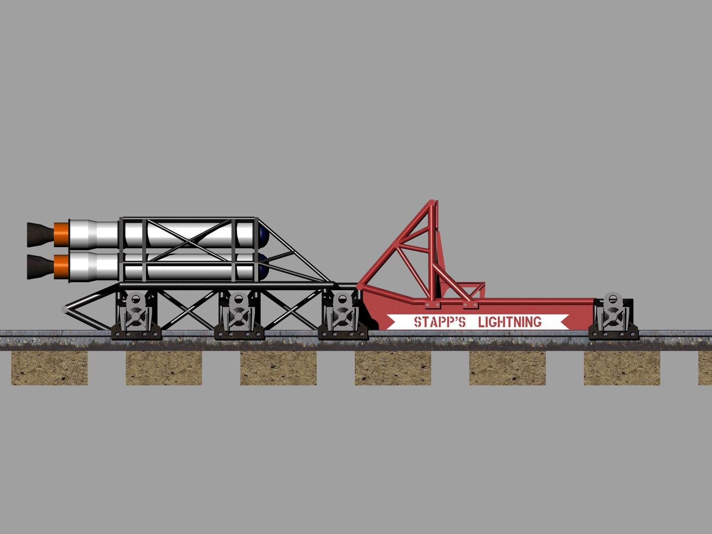 3D Rocket Sled G-force Testing Model - TurboSquid 1469421