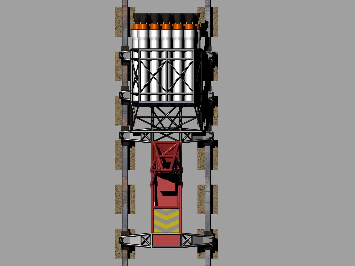 3D Rocket Sled G-force Testing Model - TurboSquid 1469421