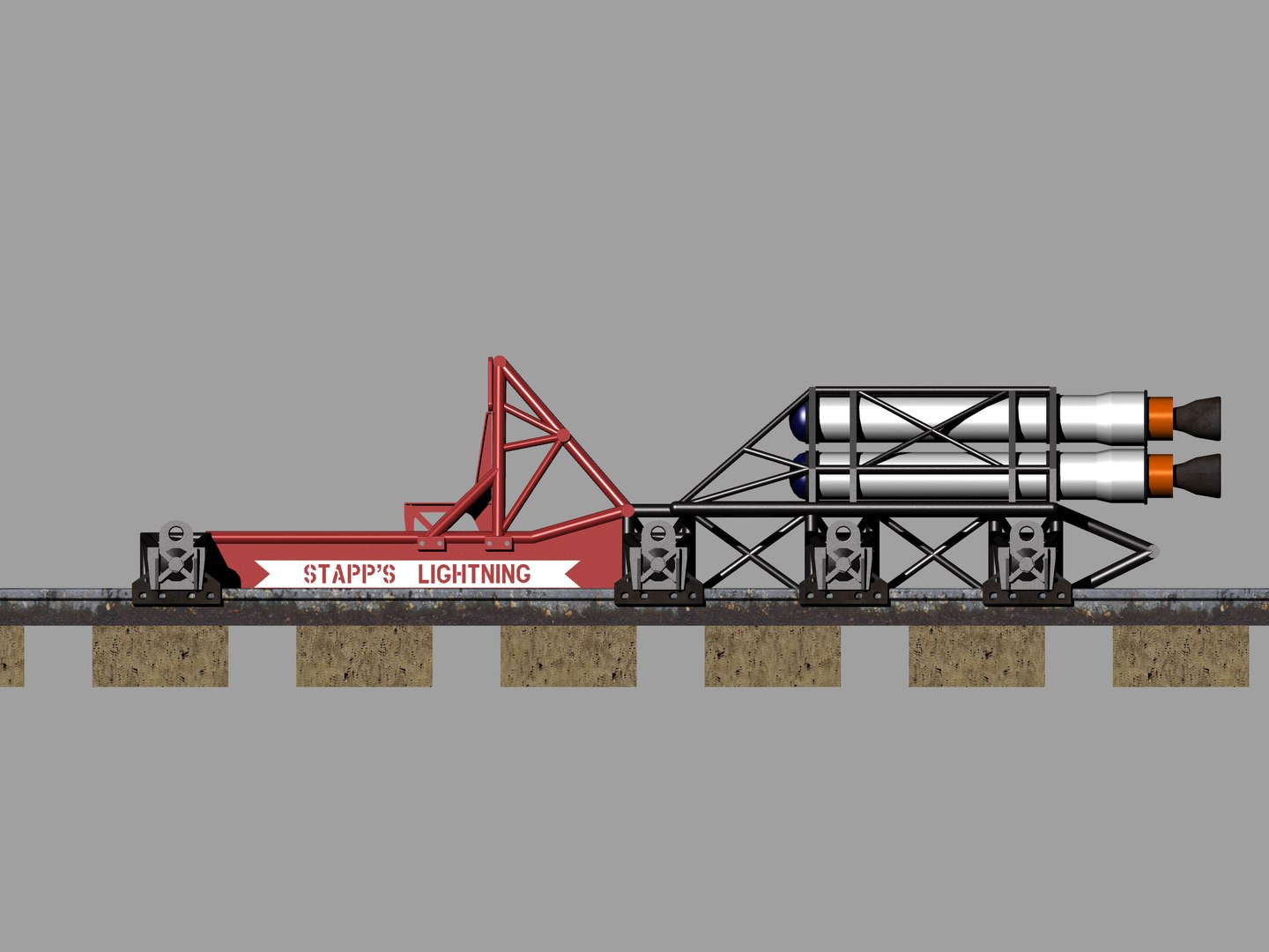 3D Rocket Sled G-force Testing Model - TurboSquid 1469421