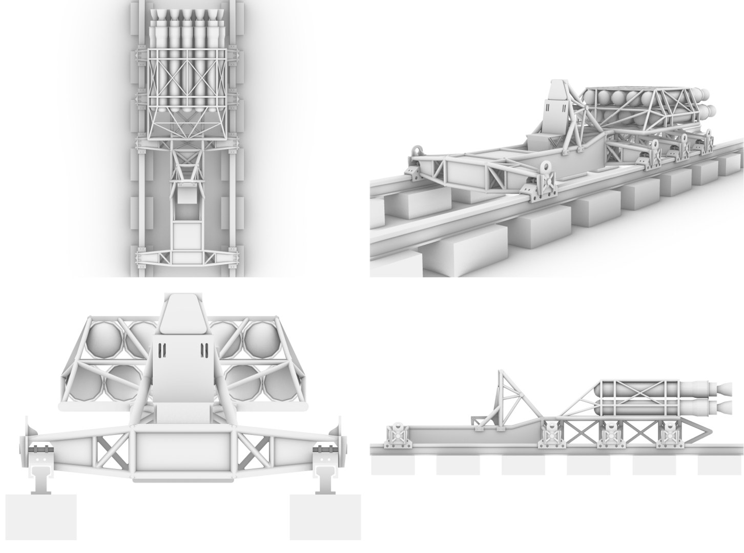 3D Rocket Sled G-force Testing Model - TurboSquid 1469421
