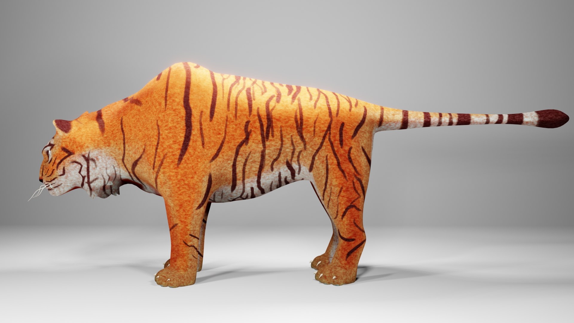 3D Cartoon Tiger - TurboSquid 1690046