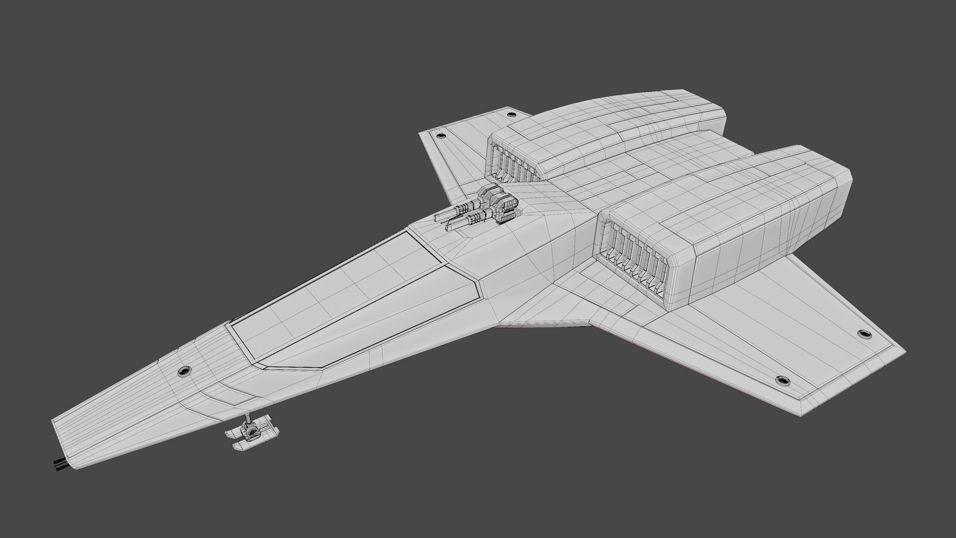 3D Sci-Fi Space Fighter Jet with Interior Cockpit - TurboSquid 2161069