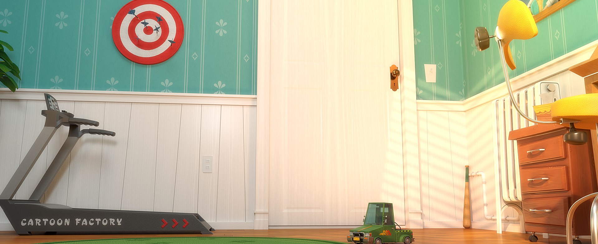 Cartoon Study Room Model - TurboSquid 1826248