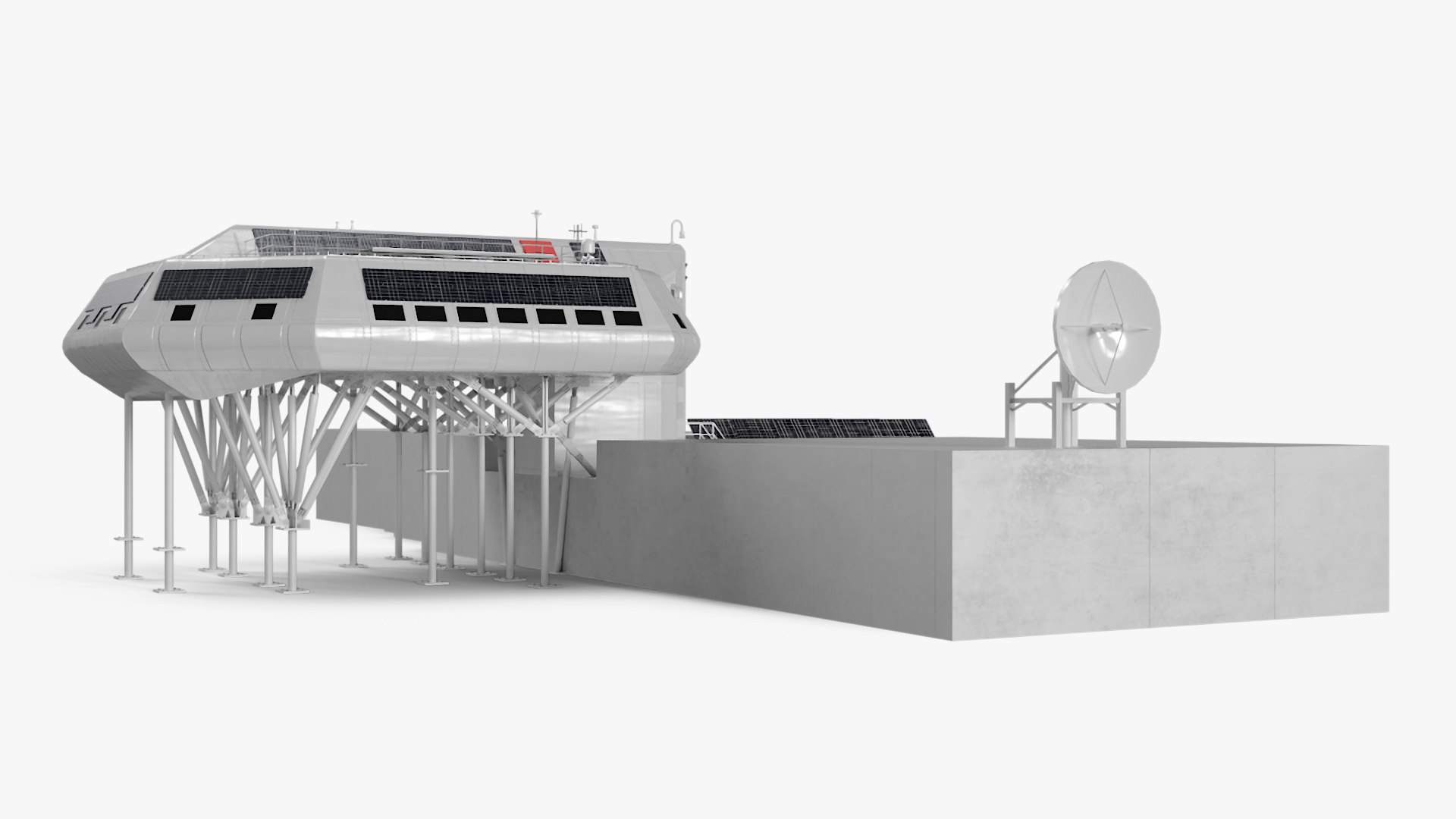 Arctic Research Station 3D - TurboSquid 2330643