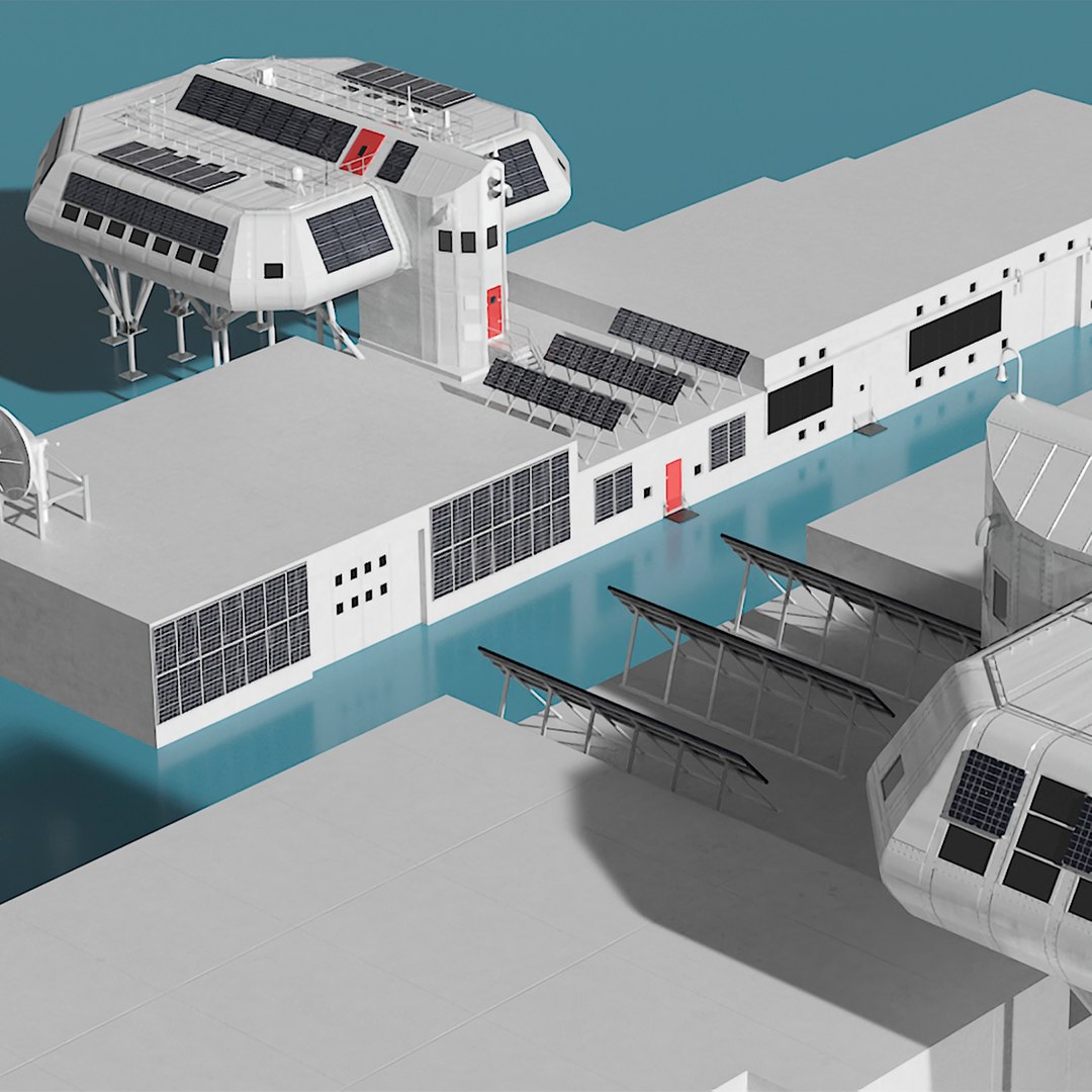 北极研究站3D模型 - TurboSquid 2330643