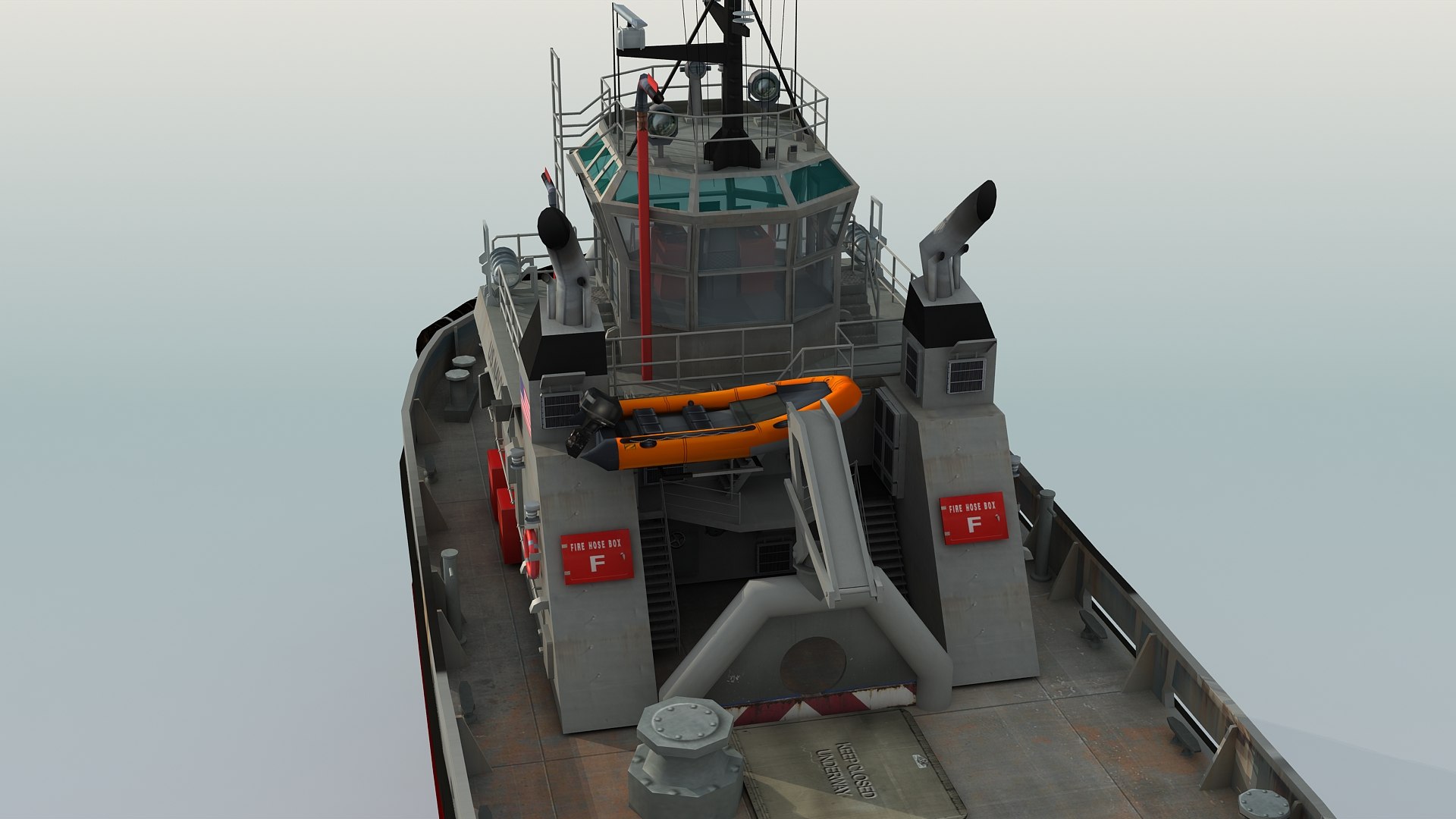 3D US NAVY Tug Boat YT-YTB Model - TurboSquid 1949303