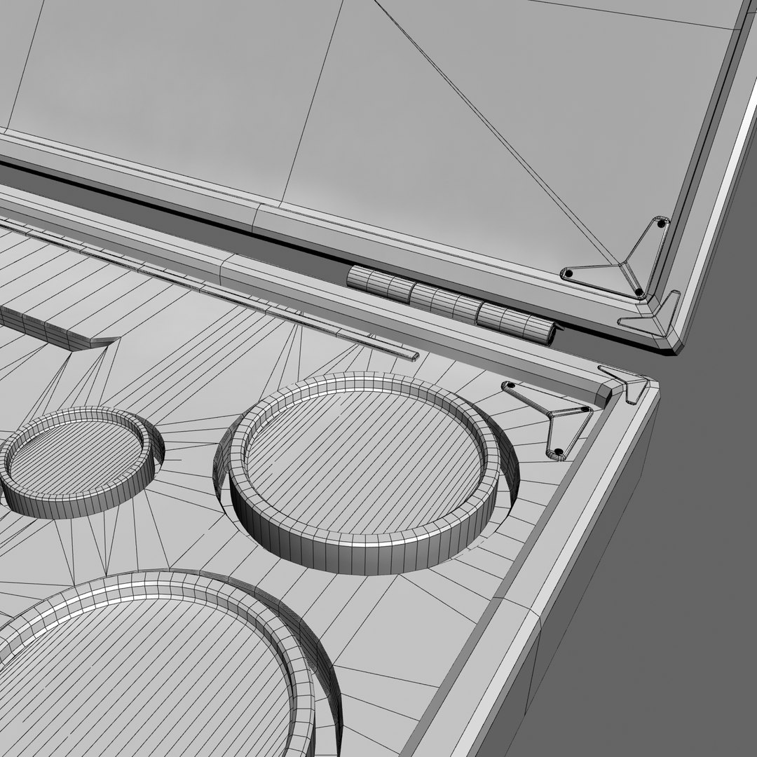 Antique Weigh Scales Box 3d Model