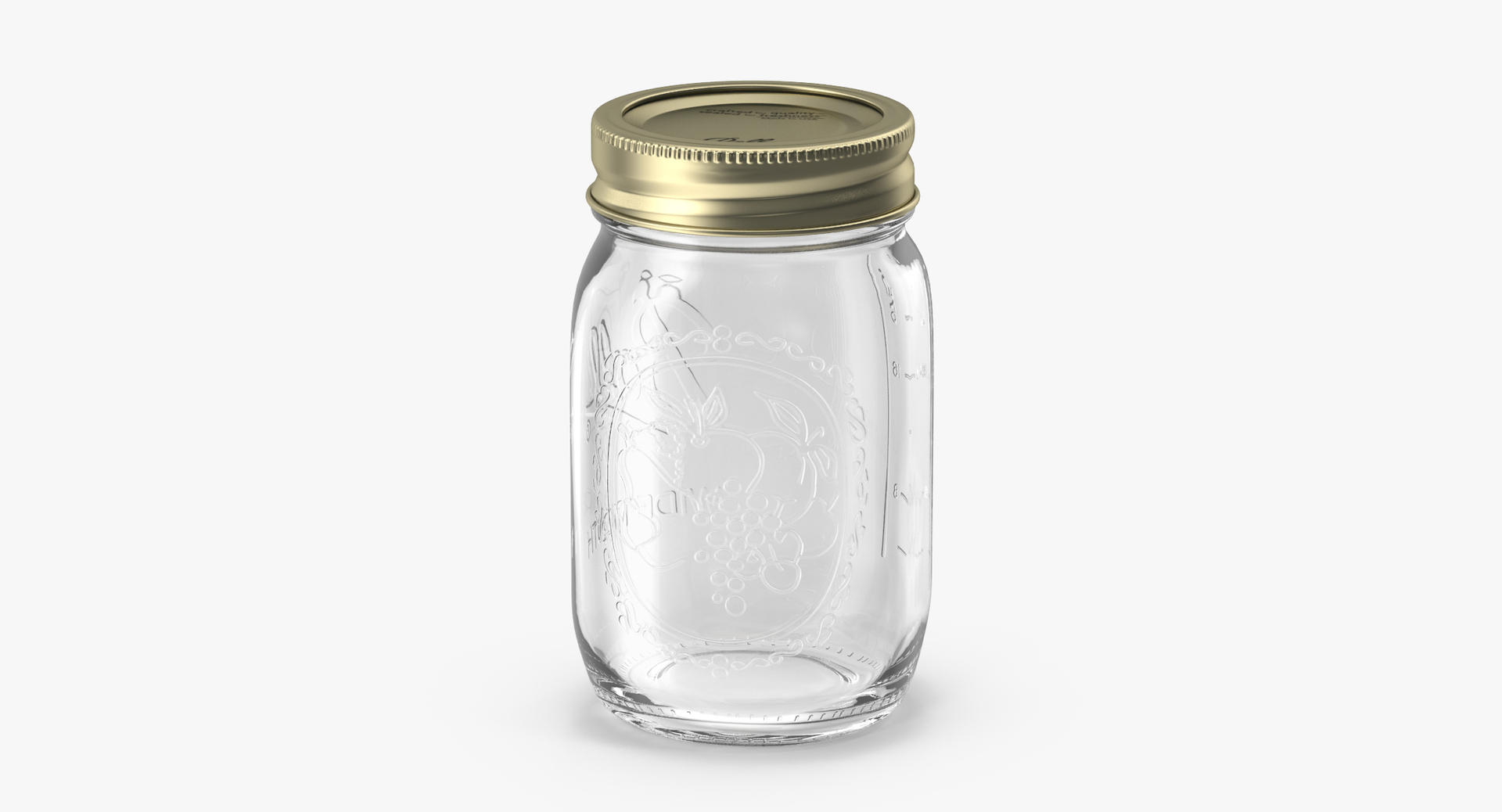 3d Model Mason Jar 02