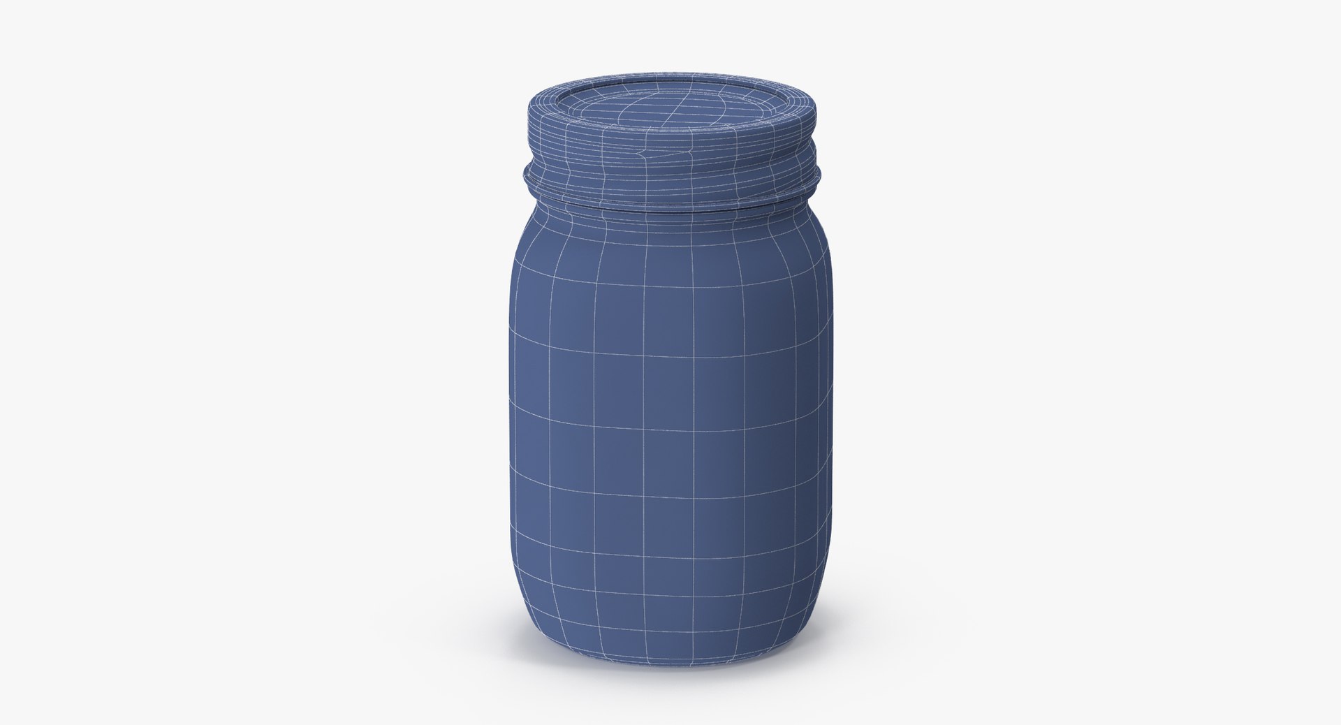 3d Model Mason Jar 02