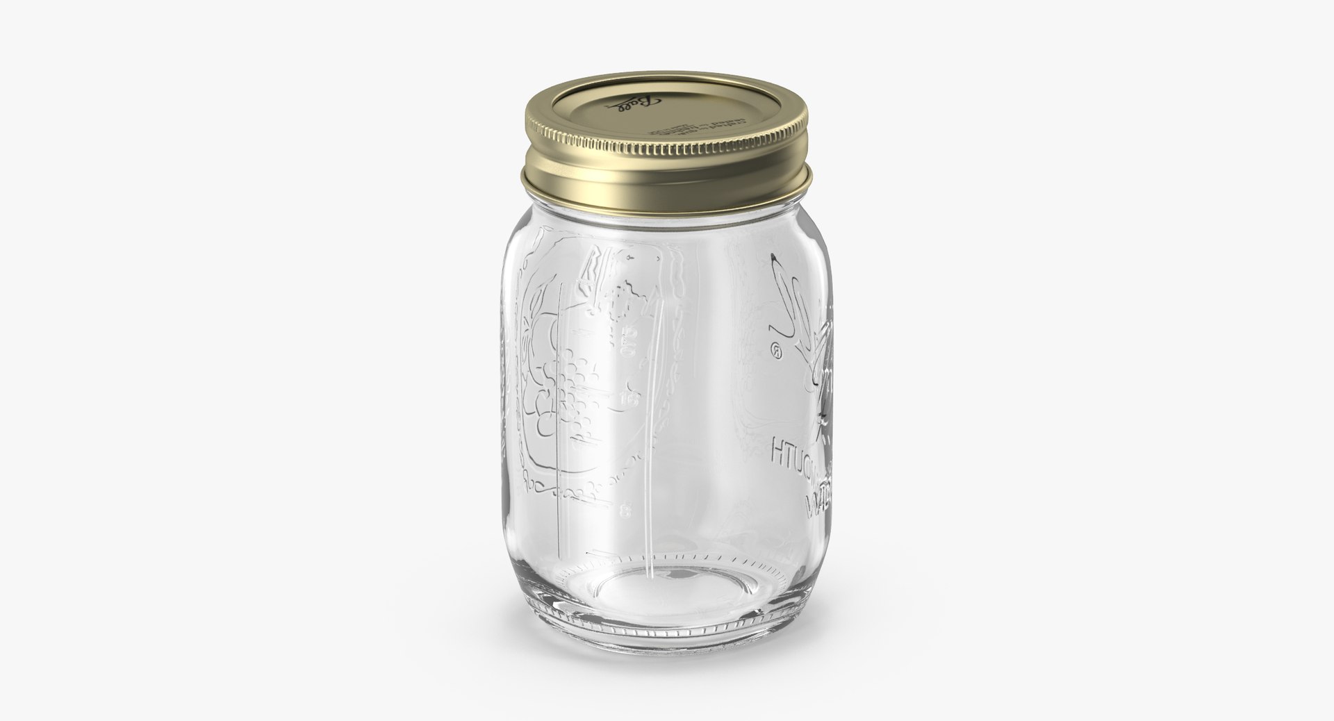 3d Model Mason Jar 02