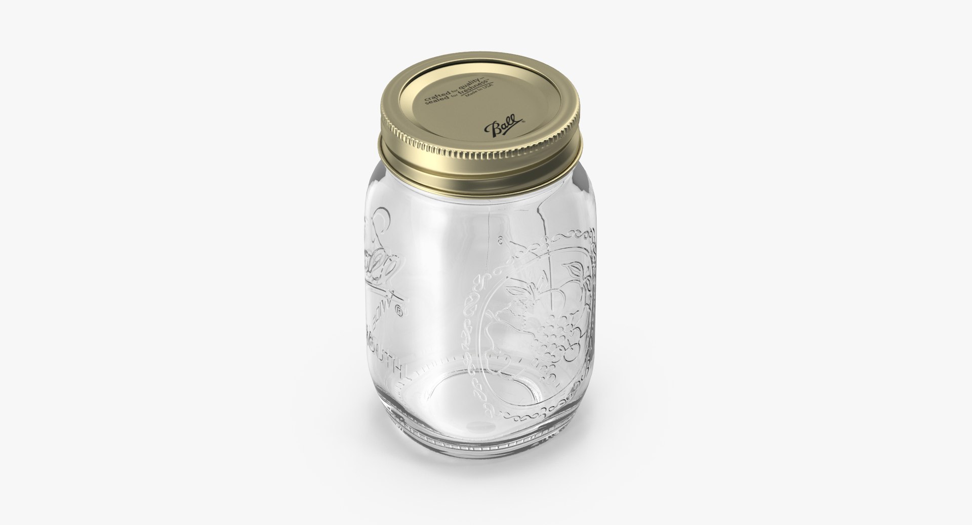 3d Model Mason Jar 02