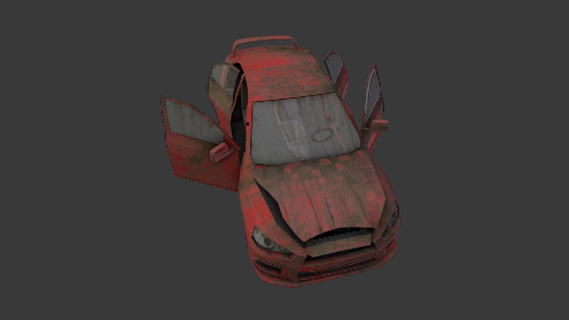 3d model broken car
