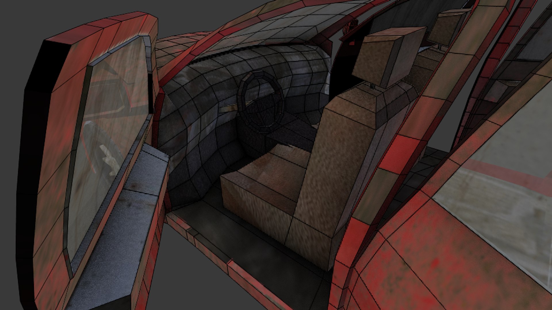 3d model broken car