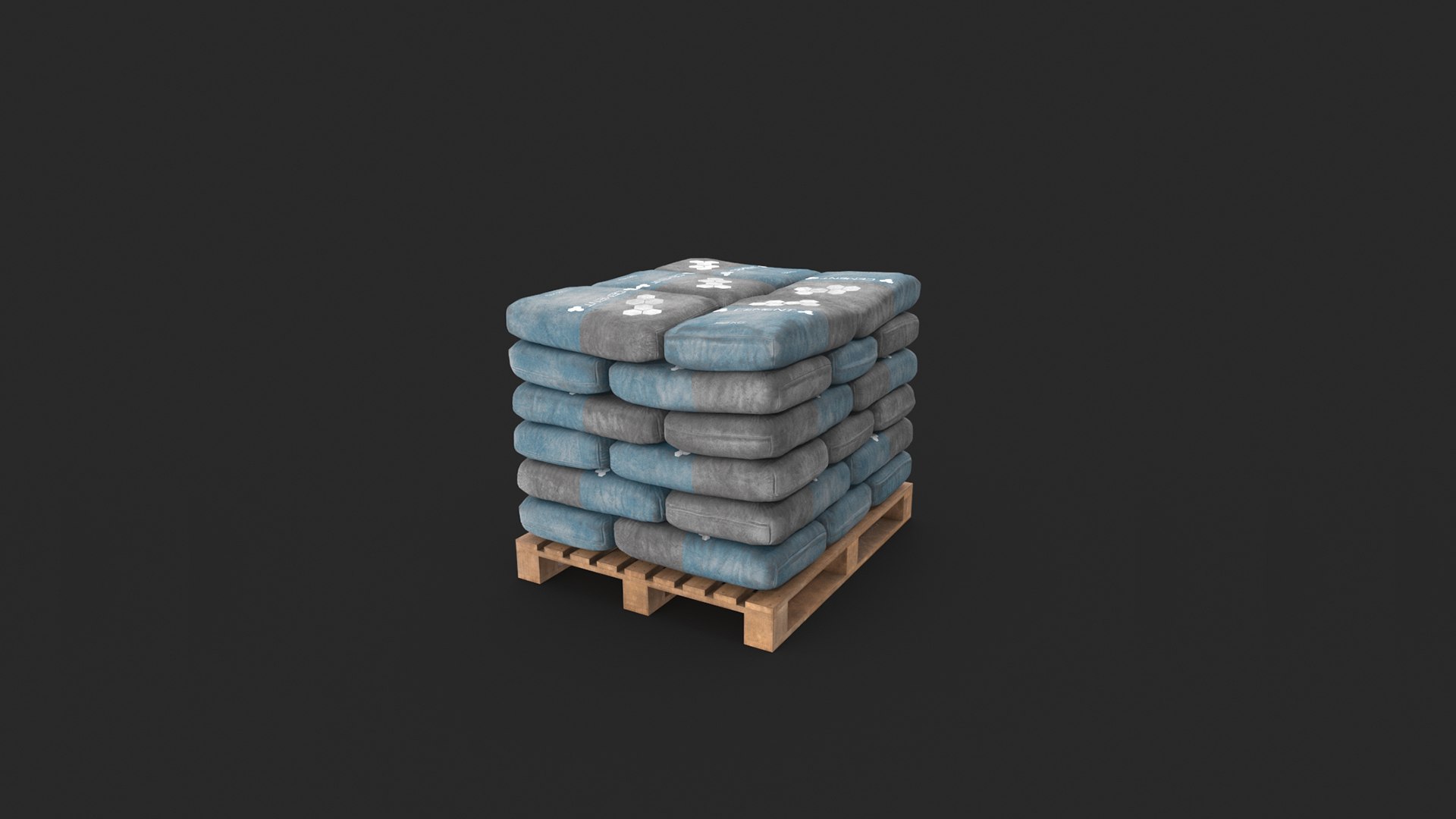Cement Bag 3D Model - TurboSquid 2143400