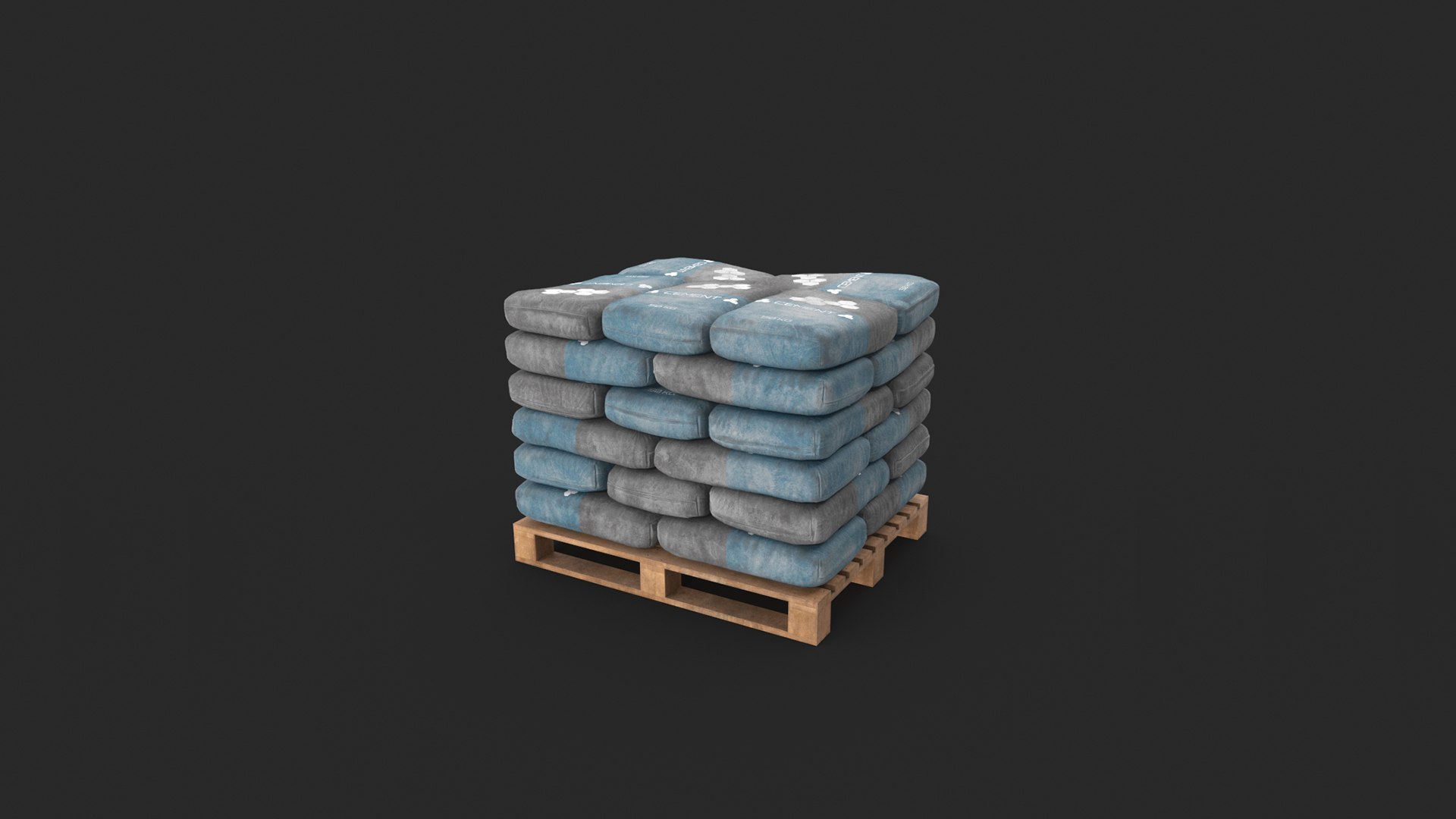 Cement Bag 3D Model - TurboSquid 2143400