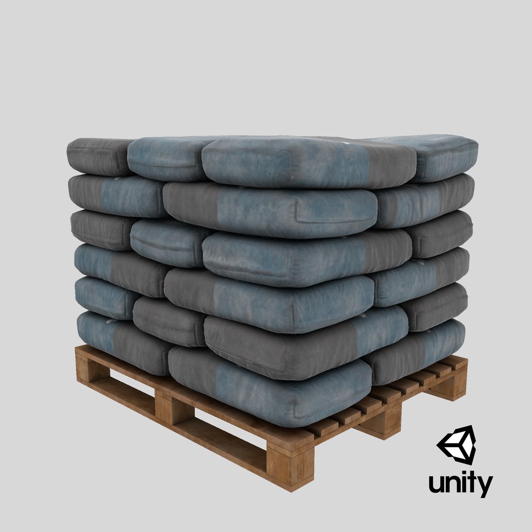 Cement Bag 3D Model - TurboSquid 2143400