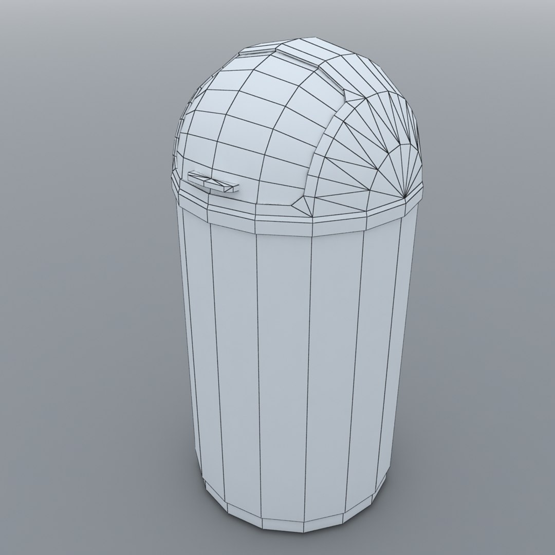 3d Obj Kitchen Rubbish Bin