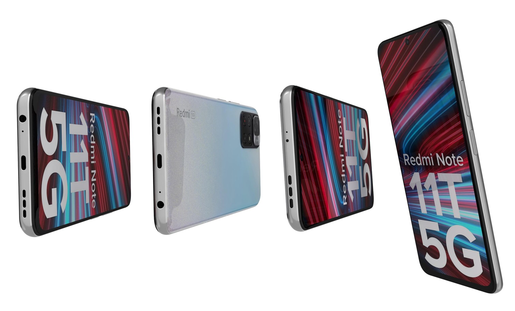 Xiaomi Redmi Note 11T 5G Stardust White Model - TurboSquid 1837304