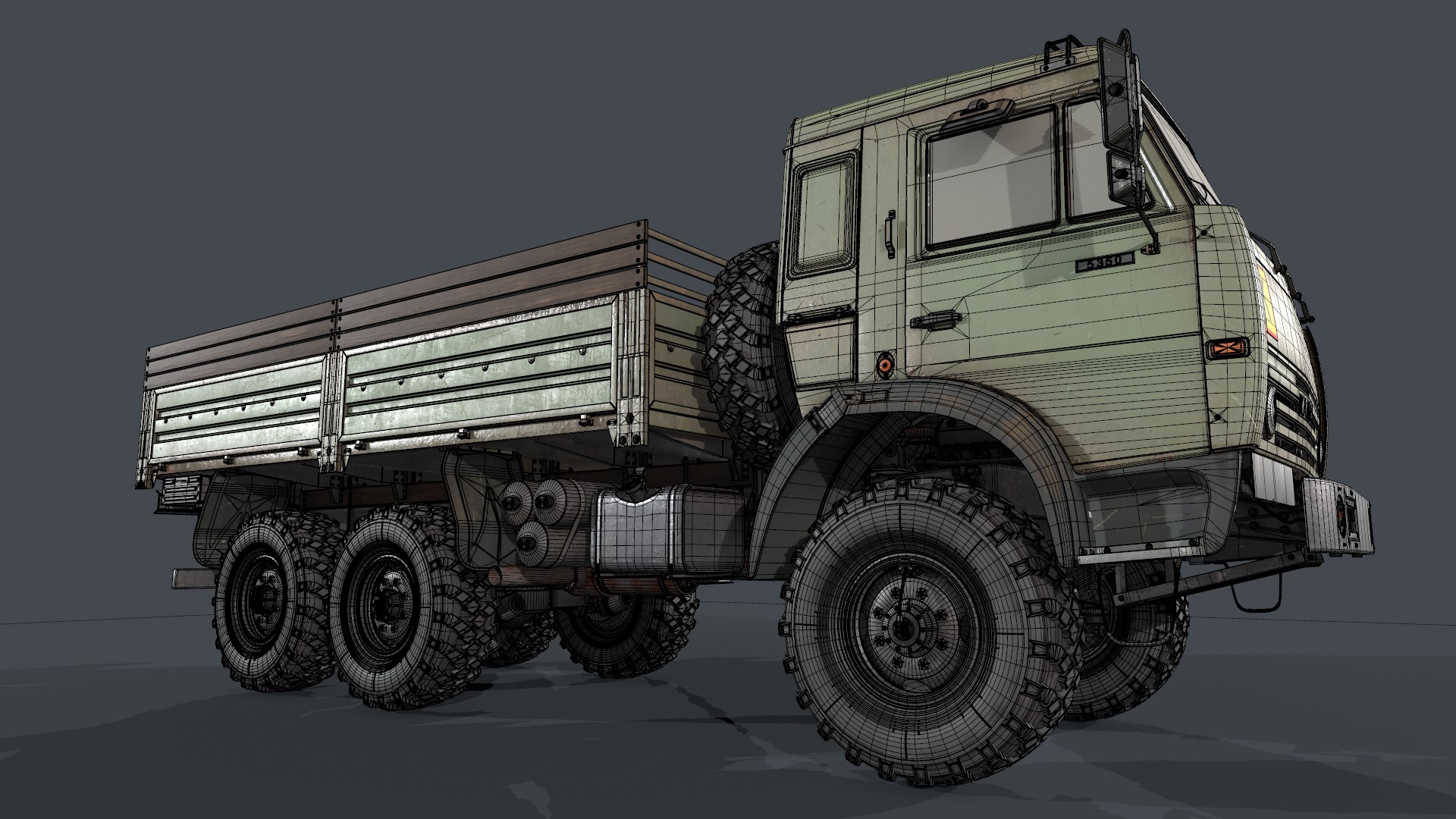 3D Kamaz 5350 - TurboSquid 2105795