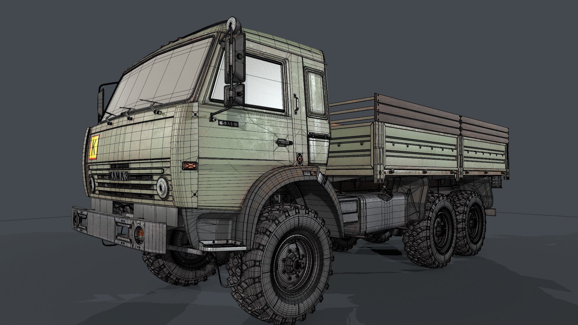 3D Kamaz 5350 - TurboSquid 2105795