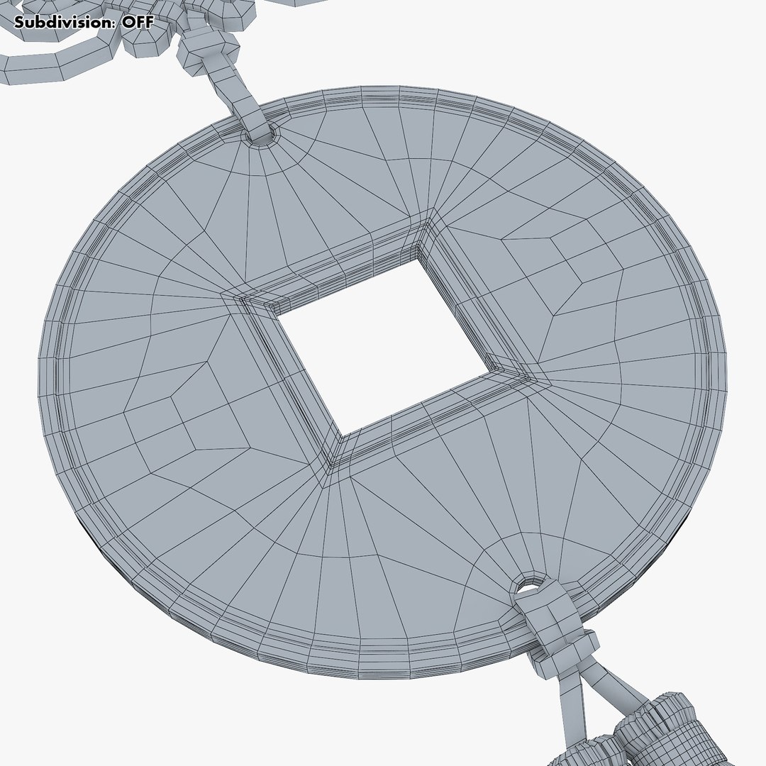 3D Hanging Feng Shui Coin M 1 - TurboSquid 2115853