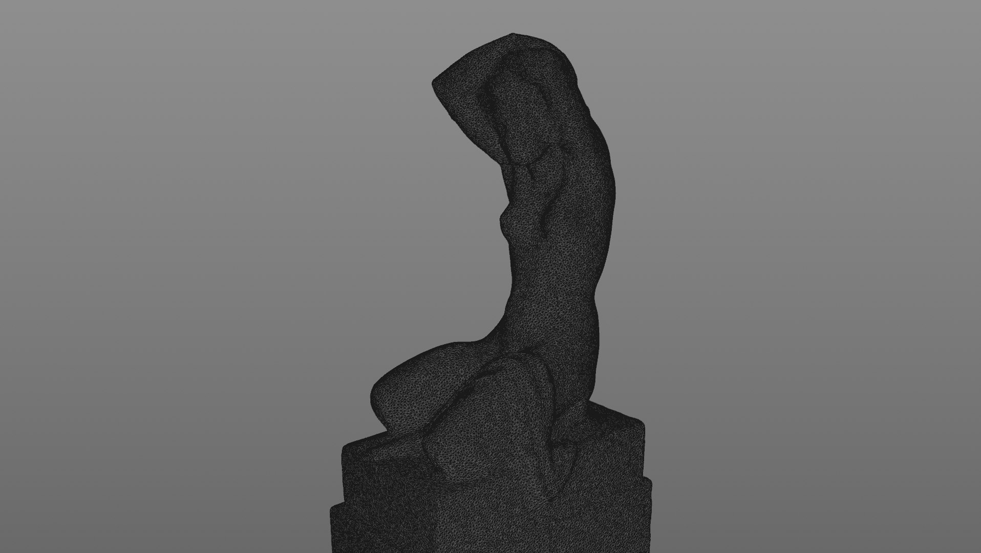 3D post soviet sculpture woman model - TurboSquid 1431009