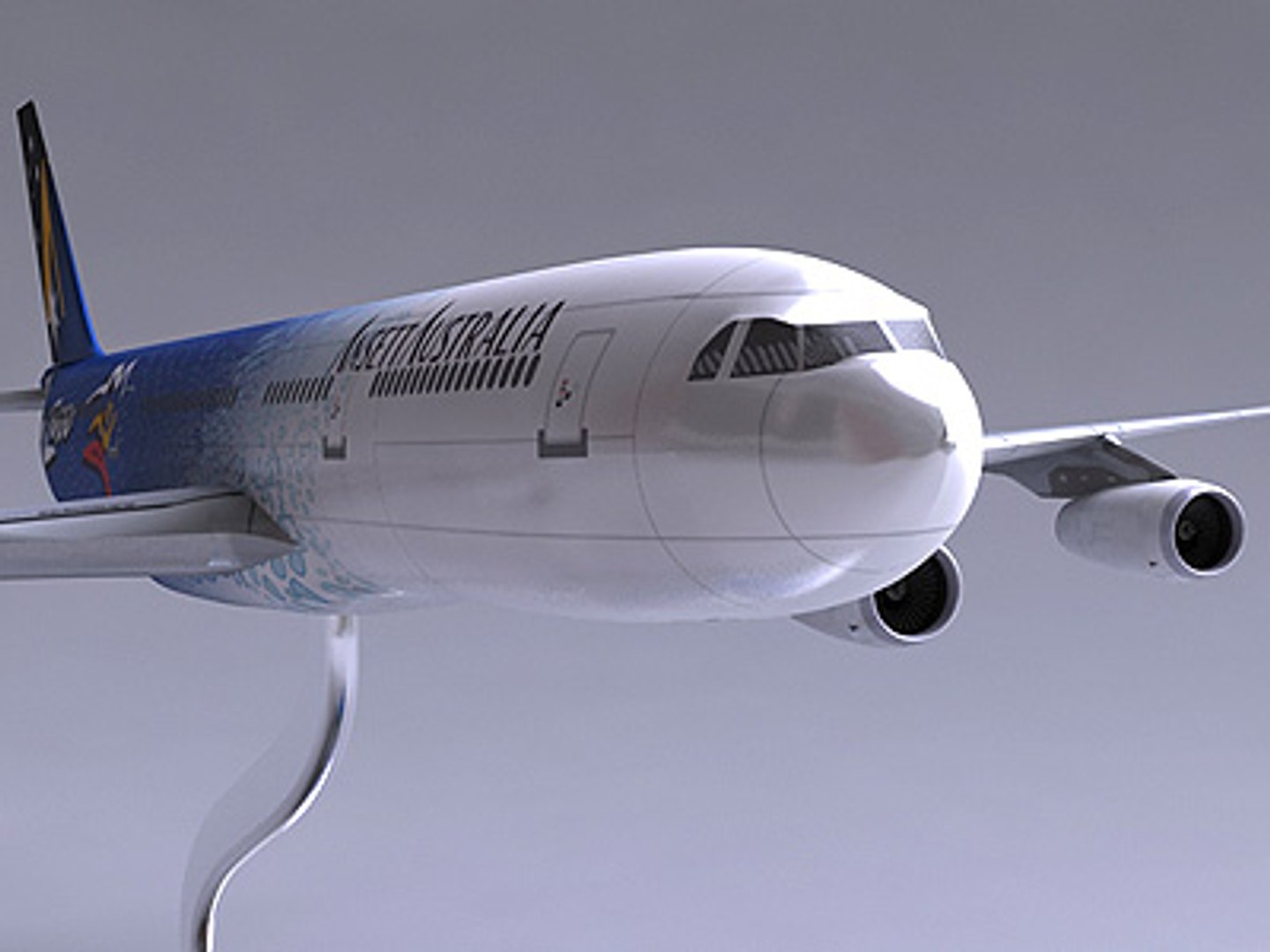 Airbus A340-300 Ansett Australia 3d Model