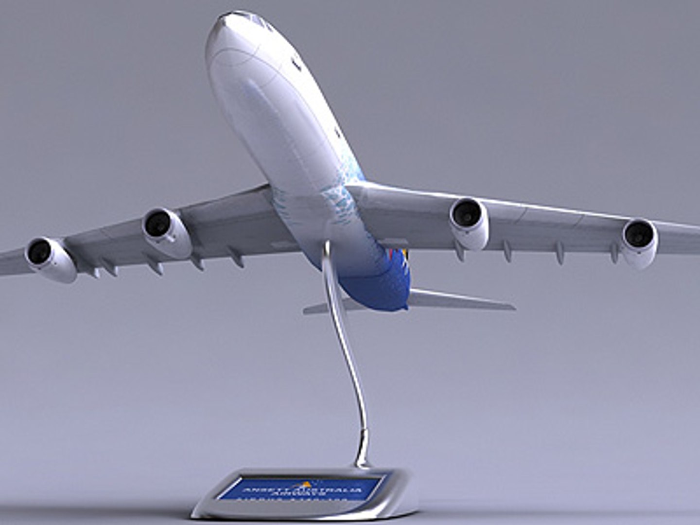 Airbus A340-300 Ansett Australia 3d Model