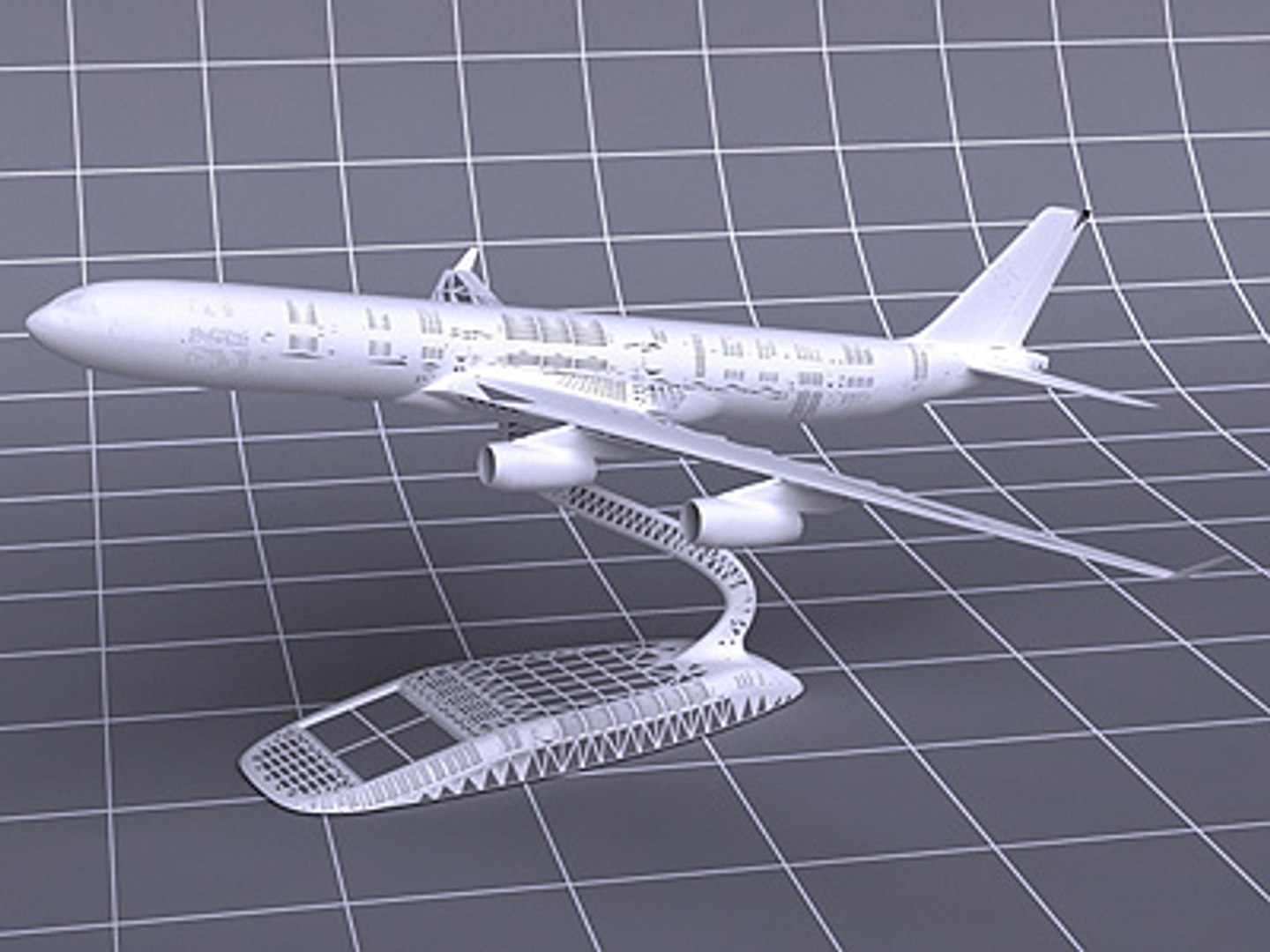 Airbus A340-300 Ansett Australia 3d Model