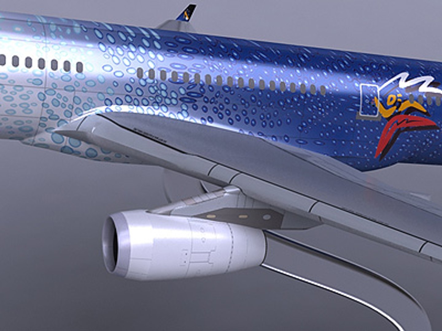 Airbus A340-300 Ansett Australia 3d Model