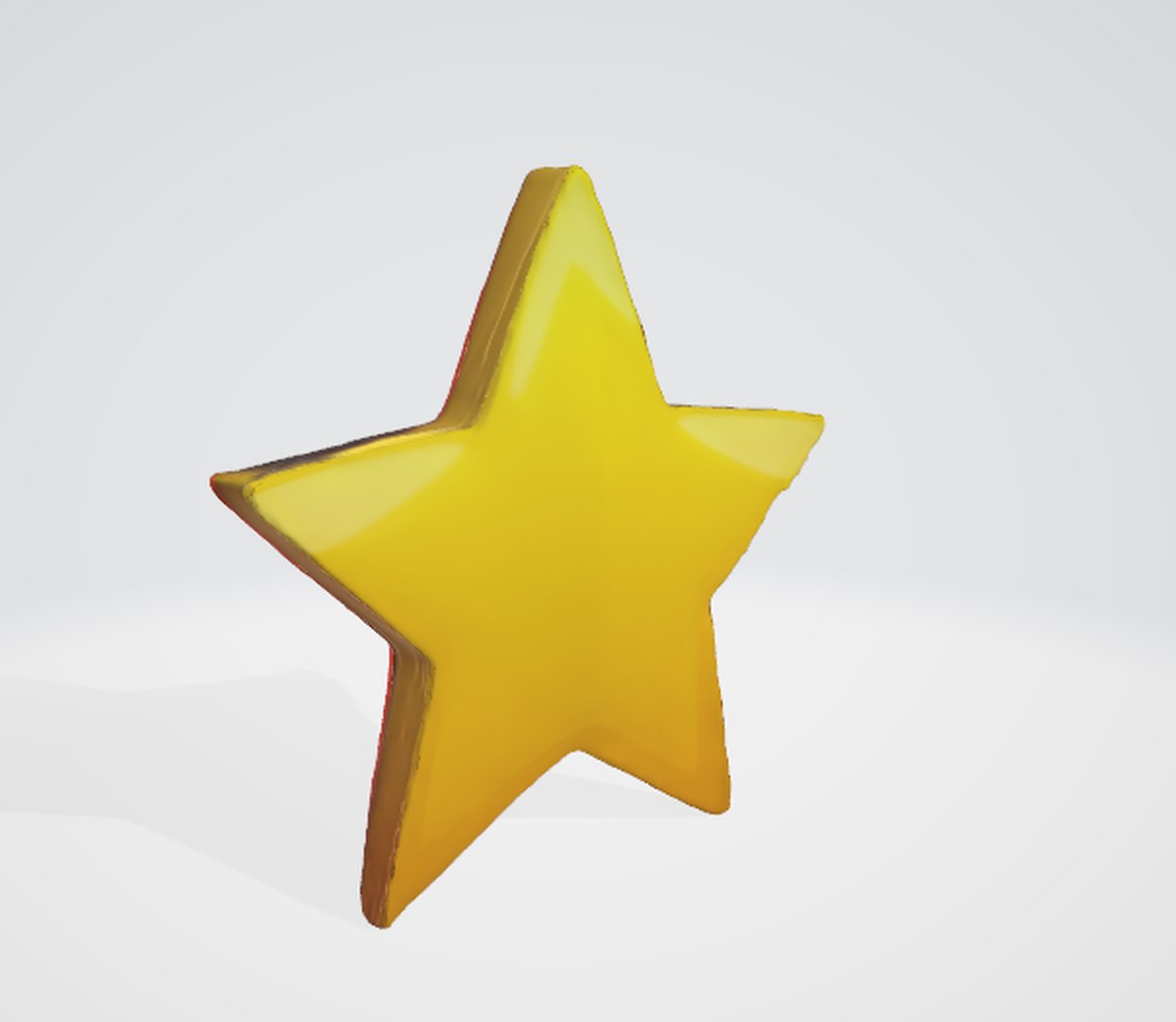 3D Classic Yellow Star 3D Asset Model - TurboSquid 2284922