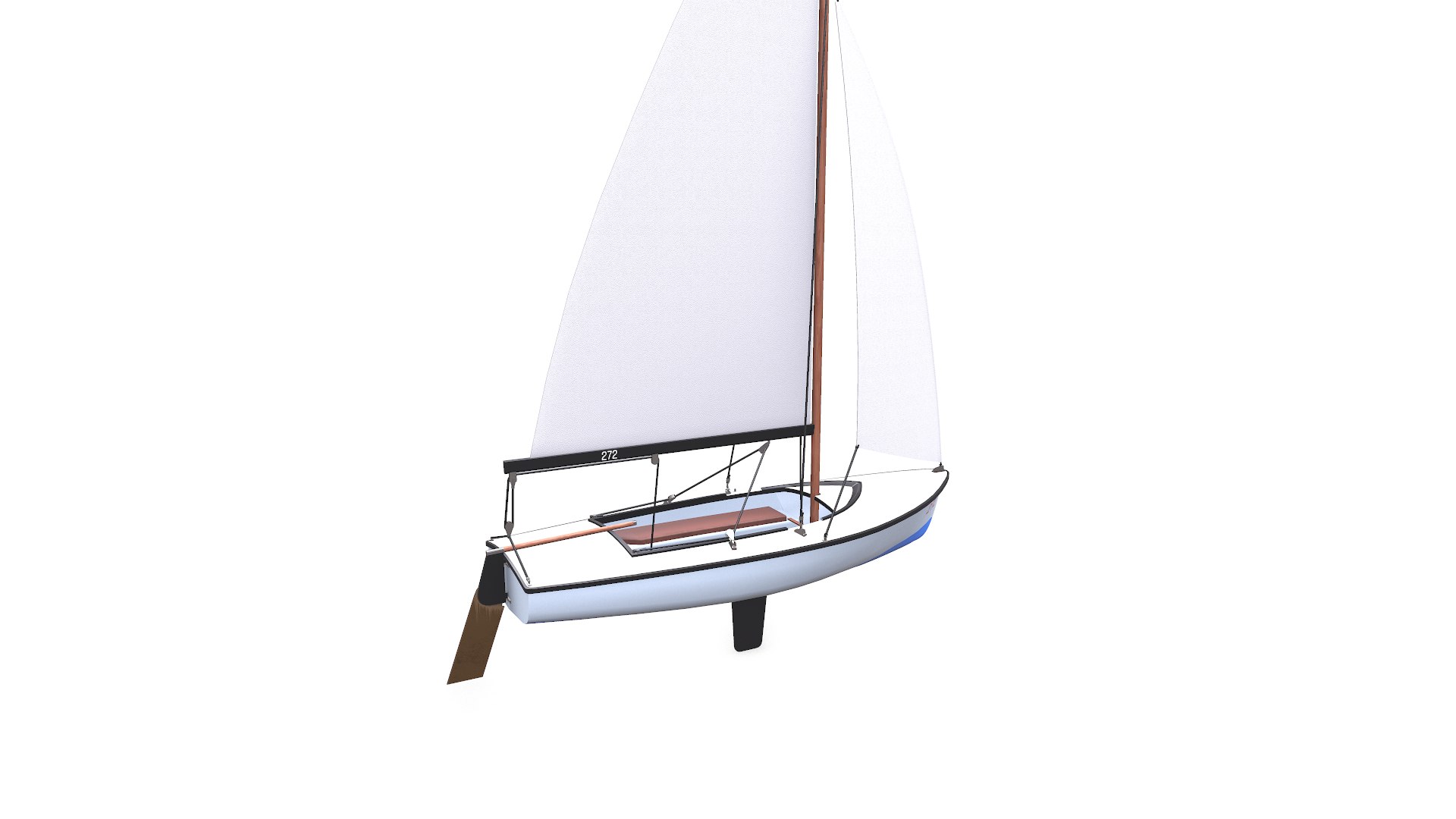 3D Sail Boat1 Low-poly PBR Model - TurboSquid 2237333
