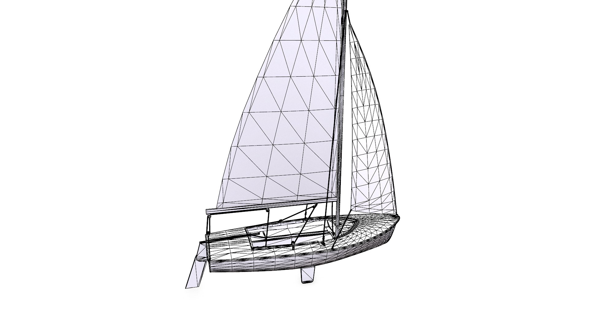 3D Sail Boat1 Low-poly PBR Model - TurboSquid 2237333