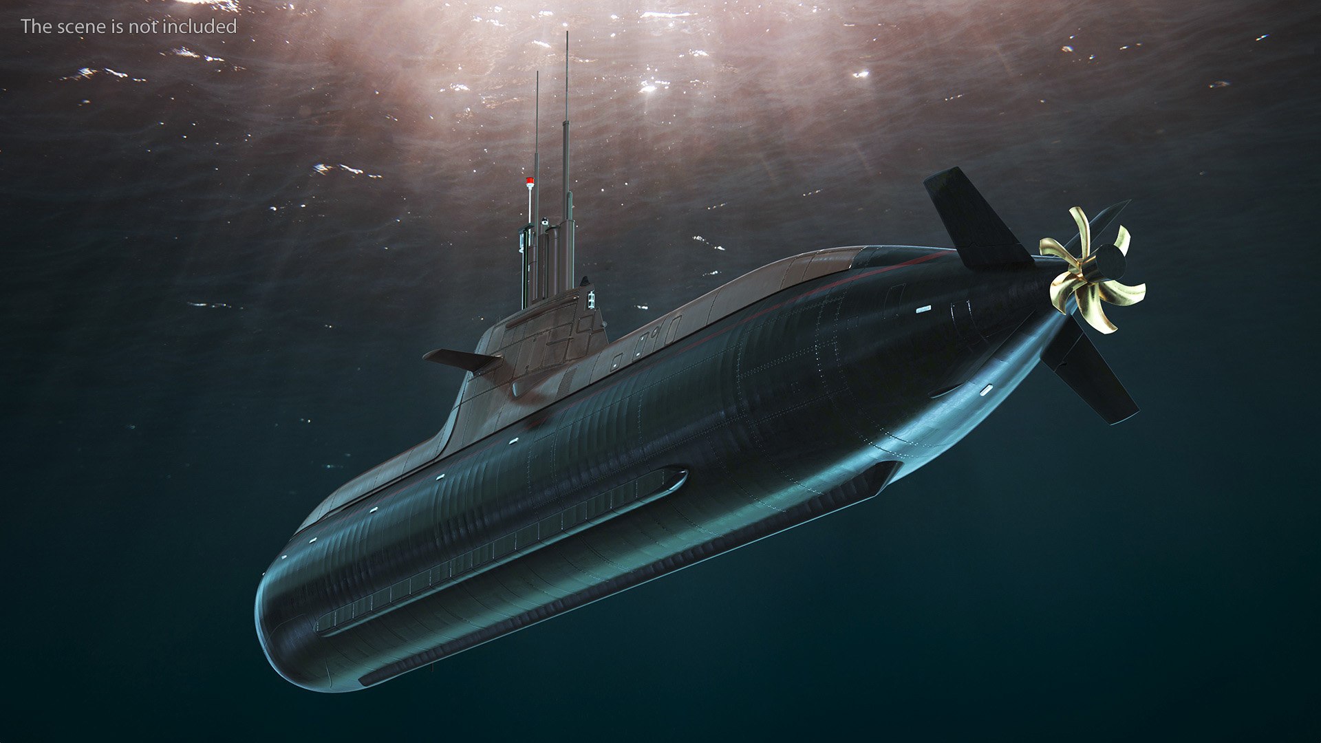 3D Compact Submarine HDW Class 212A Wet Rigged For Cinema 4D Model - TurboSquid 2087595