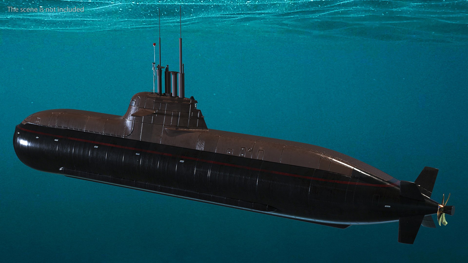 3D Compact Submarine HDW Class 212A Wet Rigged For Cinema 4D Model - TurboSquid 2087595