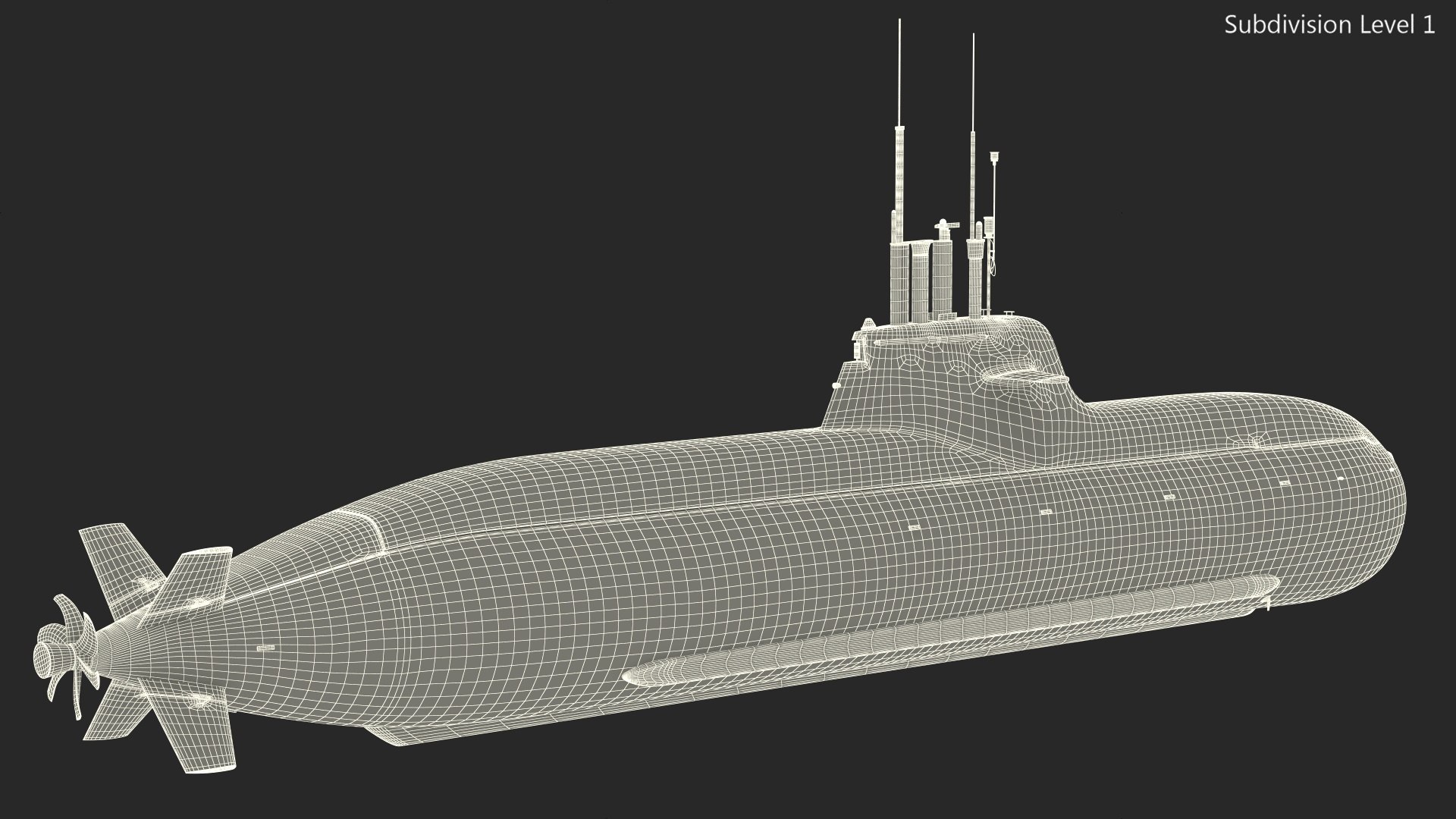 3D Compact Submarine HDW Class 212A Wet Rigged for Cinema 4D model - TurboSquid 2087595
