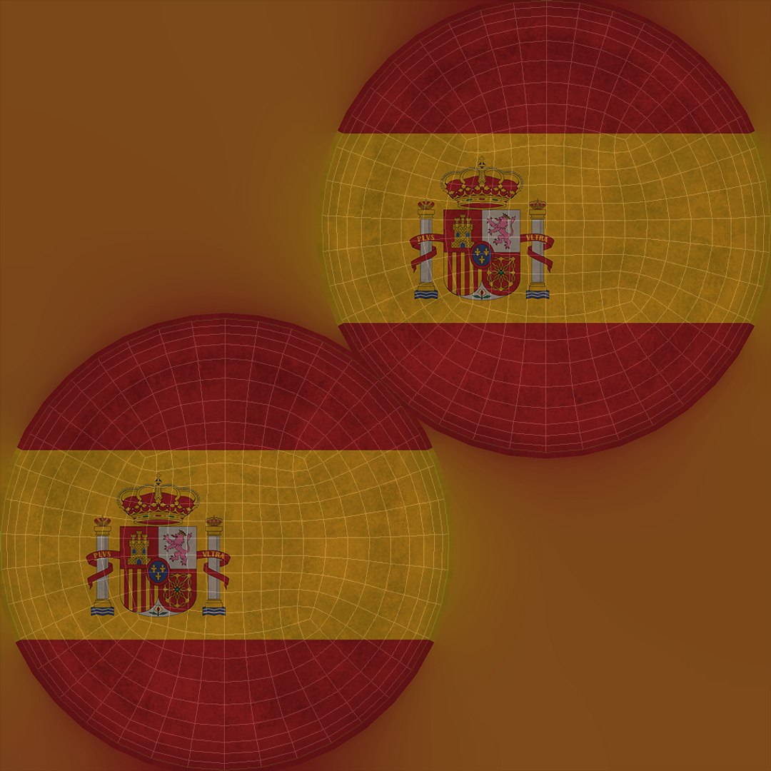 3D Spain Flag Icon Model - TurboSquid 2063234