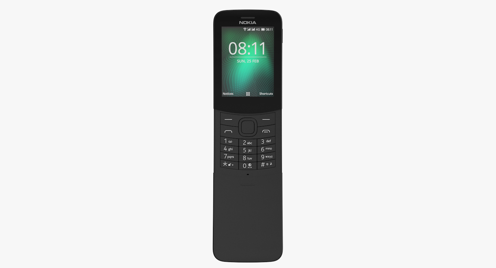 Realistic Nokia 8110 Black 3D Model - TurboSquid 1281062