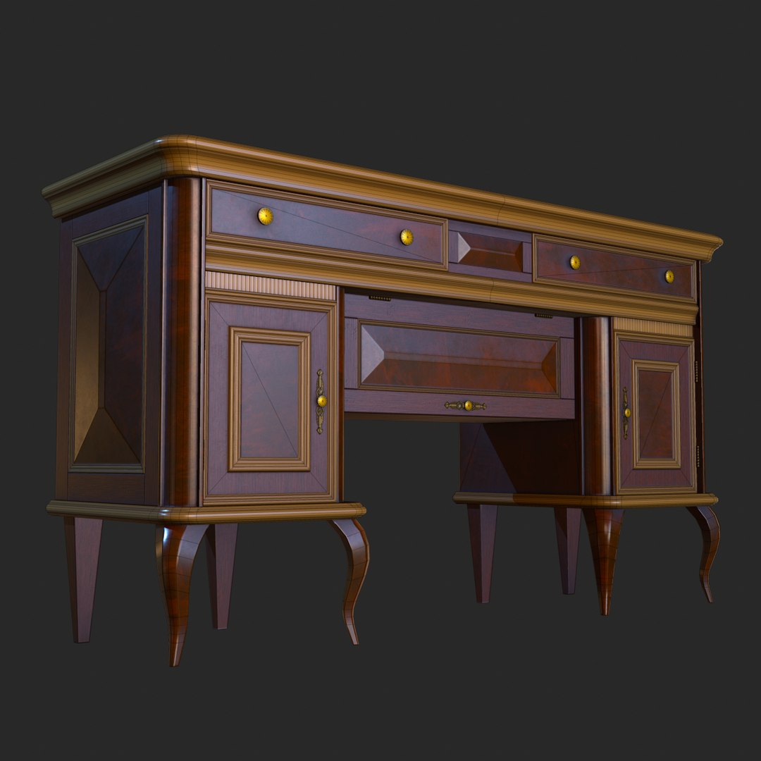 3D Vintage Furniture Living Room - TurboSquid 1585201