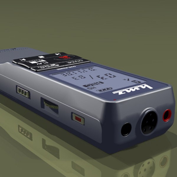 digital voice recorder 3d model