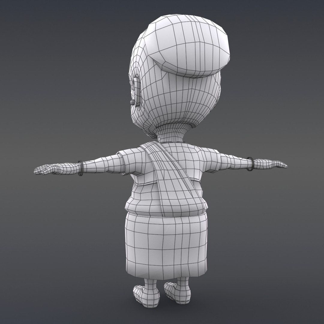 Indian Lady Rigged 3d Model