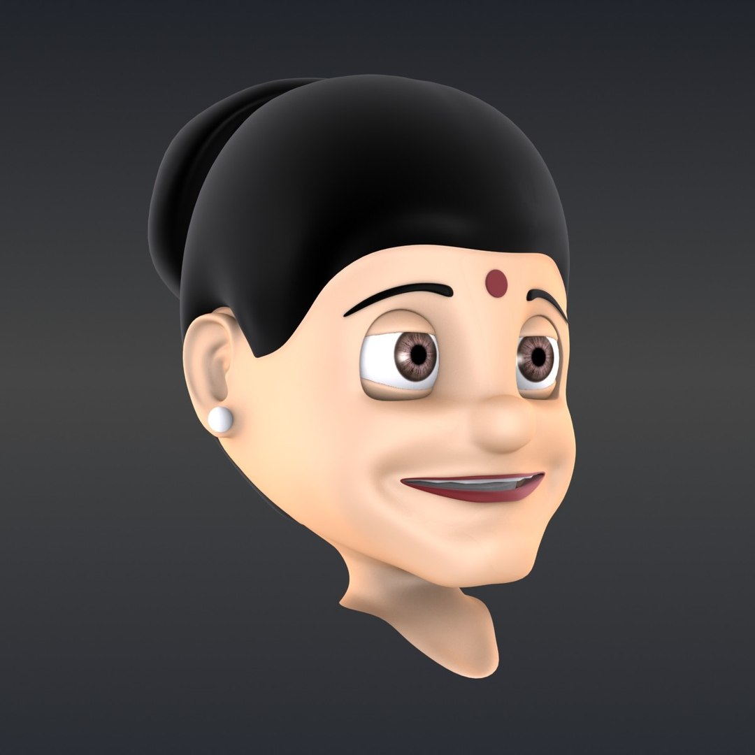 Indian Lady Rigged 3d Model