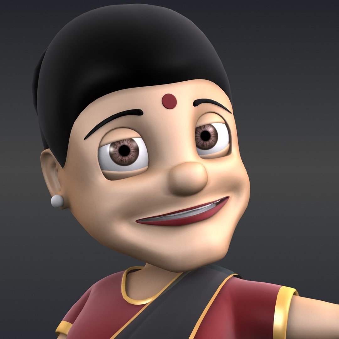 Indian Lady Rigged 3d Model
