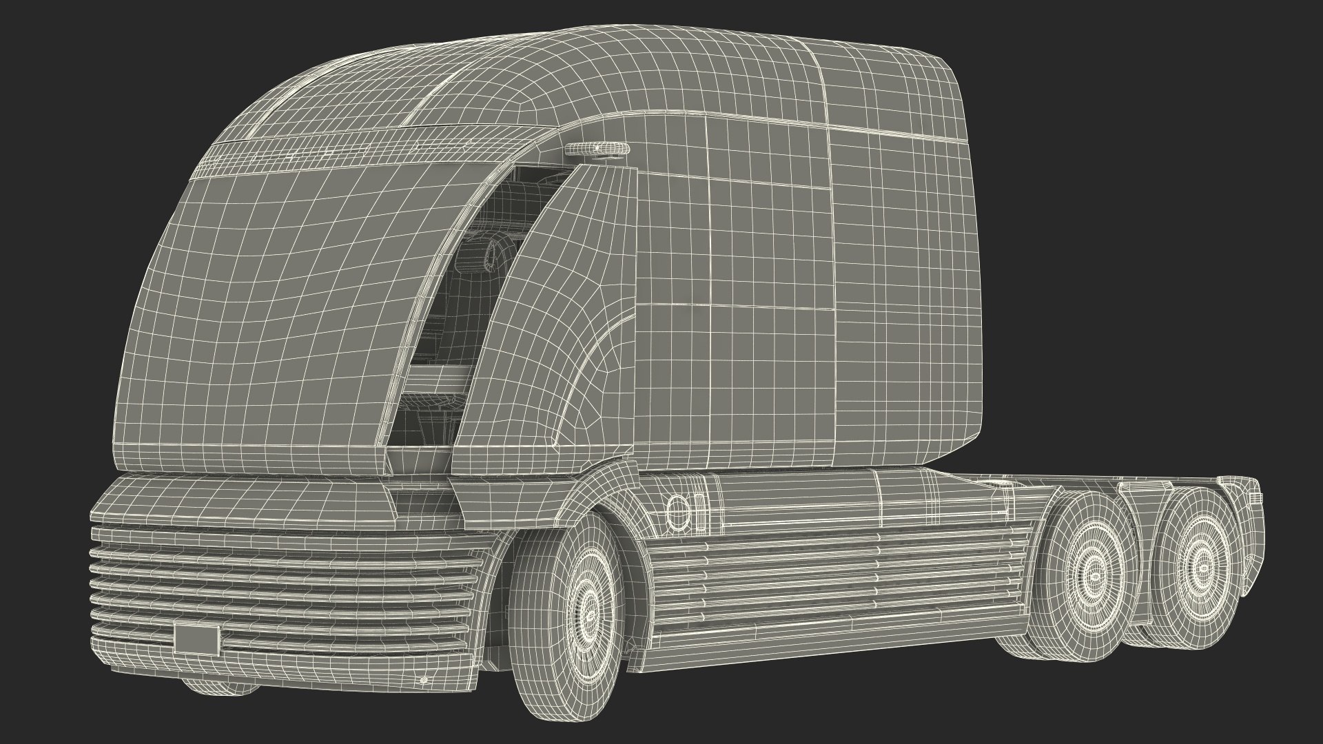 Heavy Duty Hydrogen Semi Truck Hyundai HDC-6 Neptune Rigged 3D Model ...