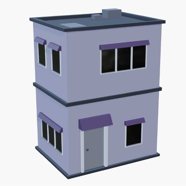 3D Low Poly Building - TurboSquid 2045719