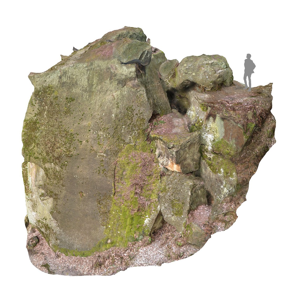 Giant Stone Boulder 16k 3d Model
